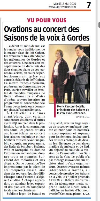 Les saisons de la voix