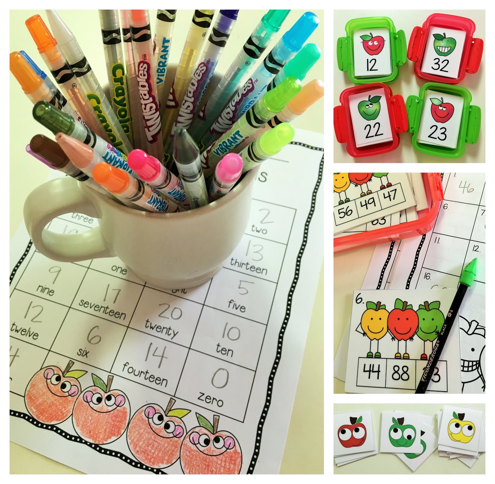 Doodle Bugs Teaching {first grade rocks!}: Amazing Apples Math Centers