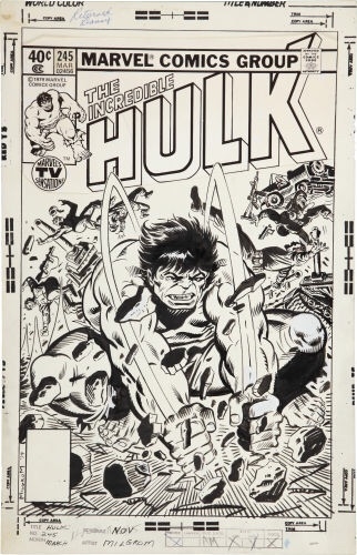 Marvel Comics of the 1980s: 1980 - Anatomy of a Cover - Incredible Hulk ...
