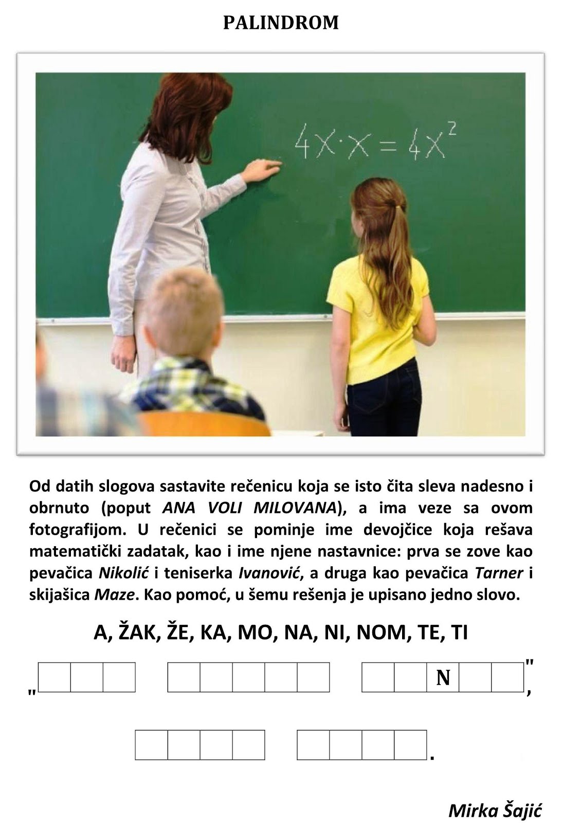 Enigmatika za decu: Na času matematike