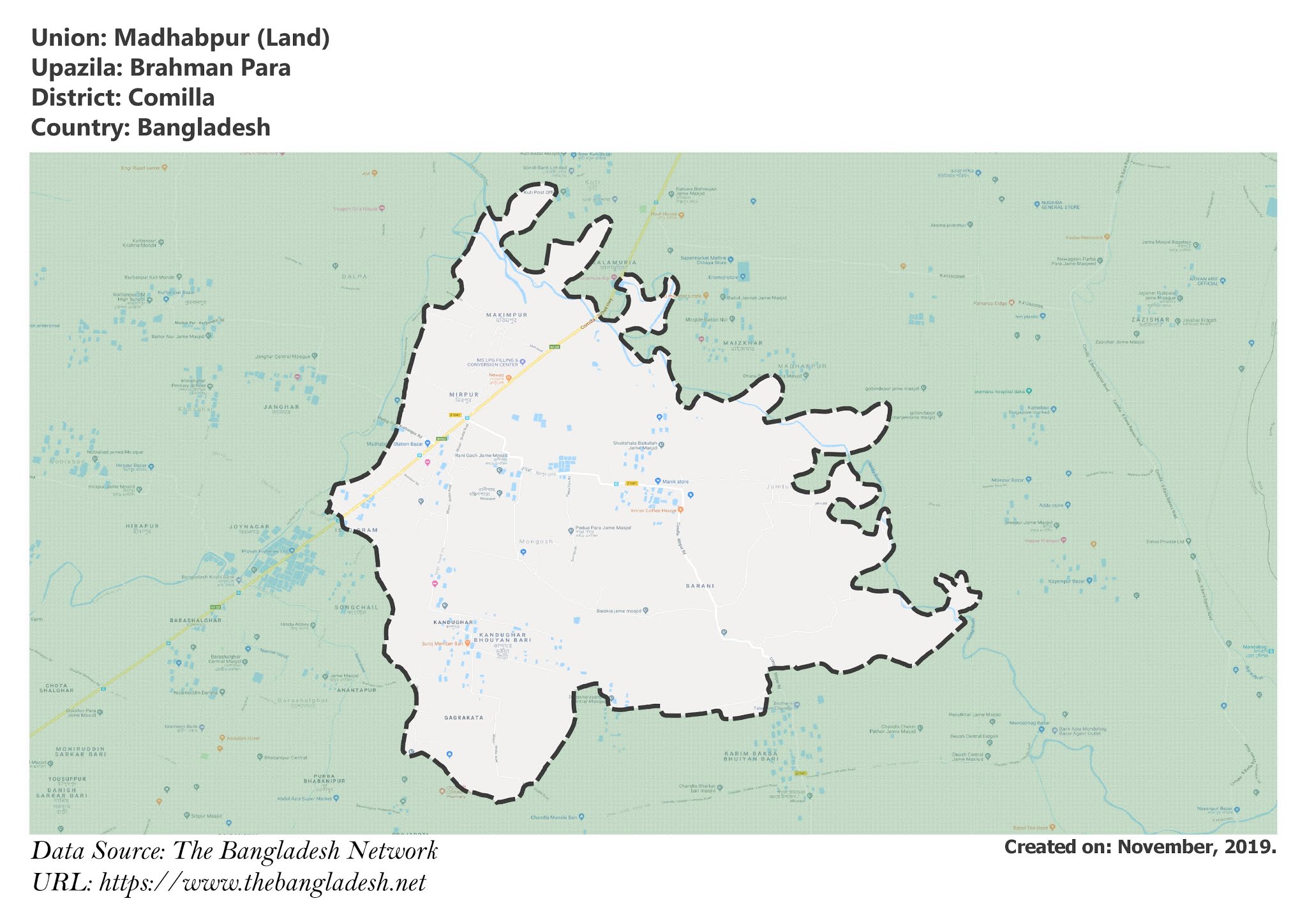Madhabpur Union, Comilla