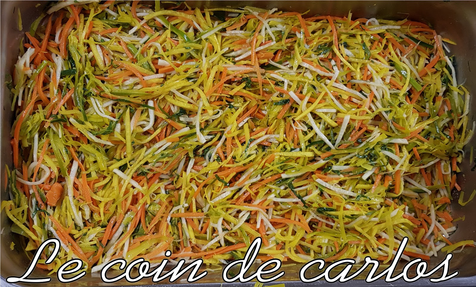 Le coin de Carlos: Julienne de légumes au basilic