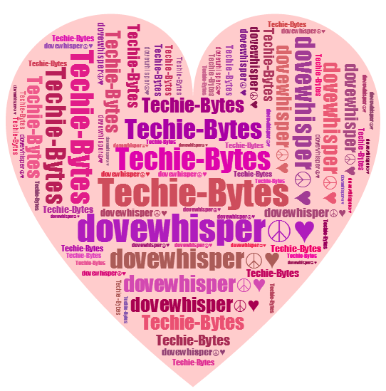 Word Hearts Super Easy Word Cloud Techie Bytes