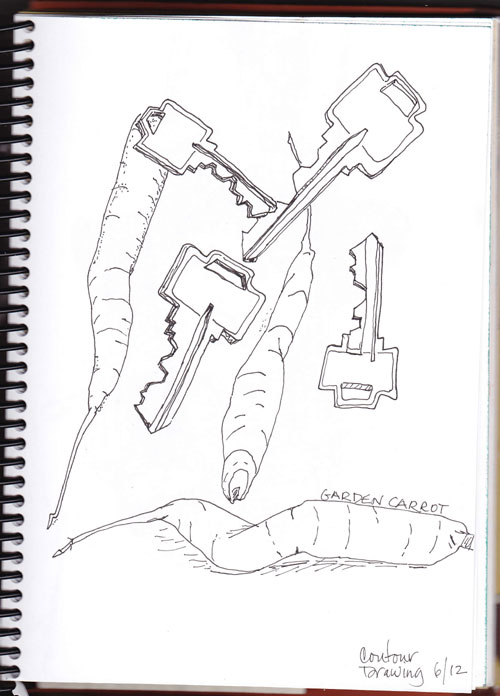Pen, Pencil, Paper—Draw!: positive and negative contour drawing