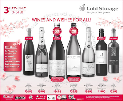 Cold Storage Wines Promotion 03 - 05 February 2017 ~ Supermarket Promotions