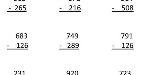 Home Education Project: Abacus Lesson 32: Subtraction, Compound ...