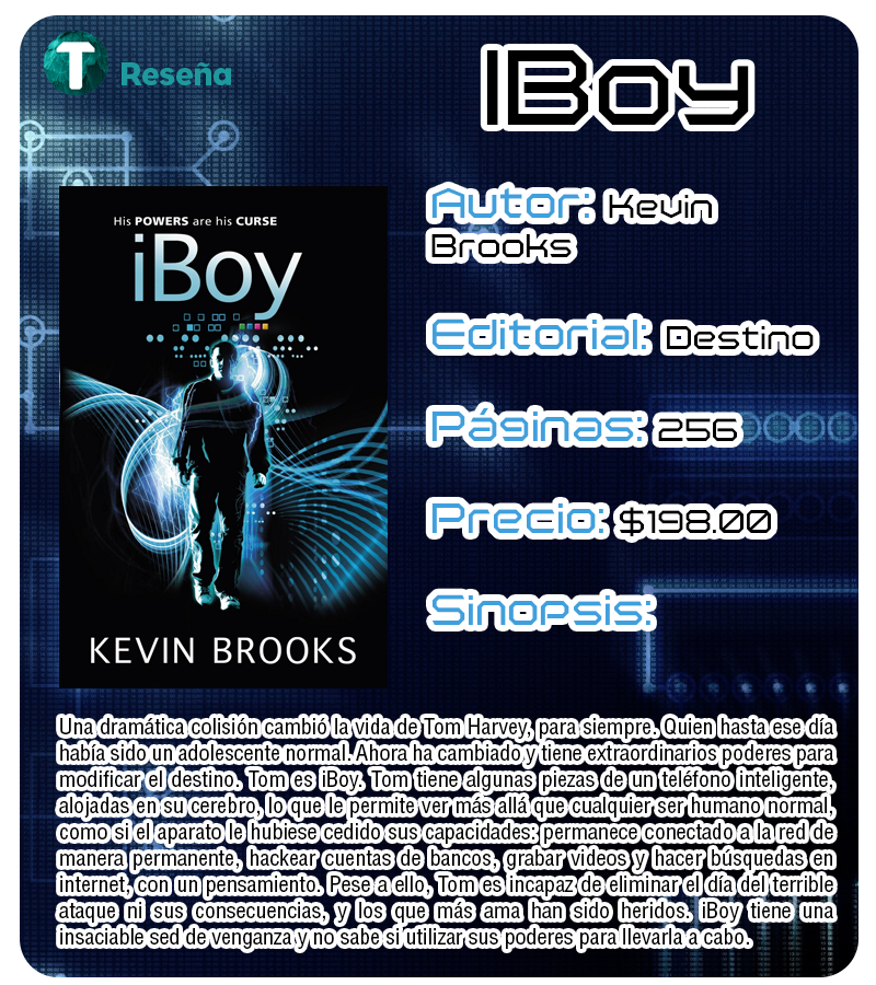 Trance de Letras: Reseña: IBoy de Kevin Brooks