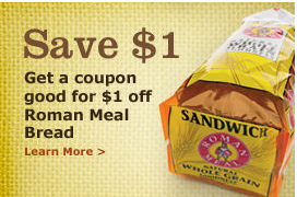 Together We Save: $1/1 Roman Meal Bread Coupon
