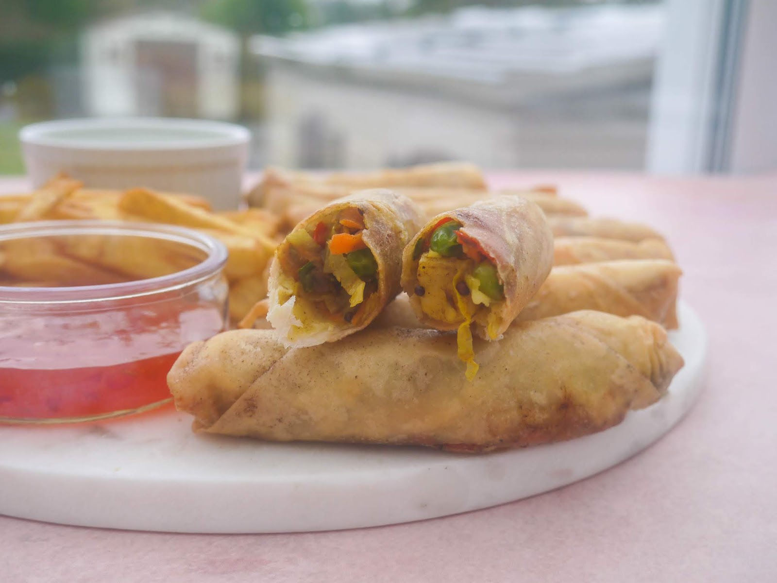 This Muslim Girl Bakes: Vegetable Spring Rolls.