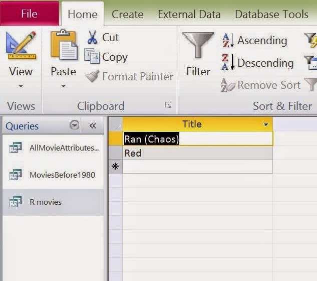 Principles Of Computing: Lab 8: Introduction to MS Access