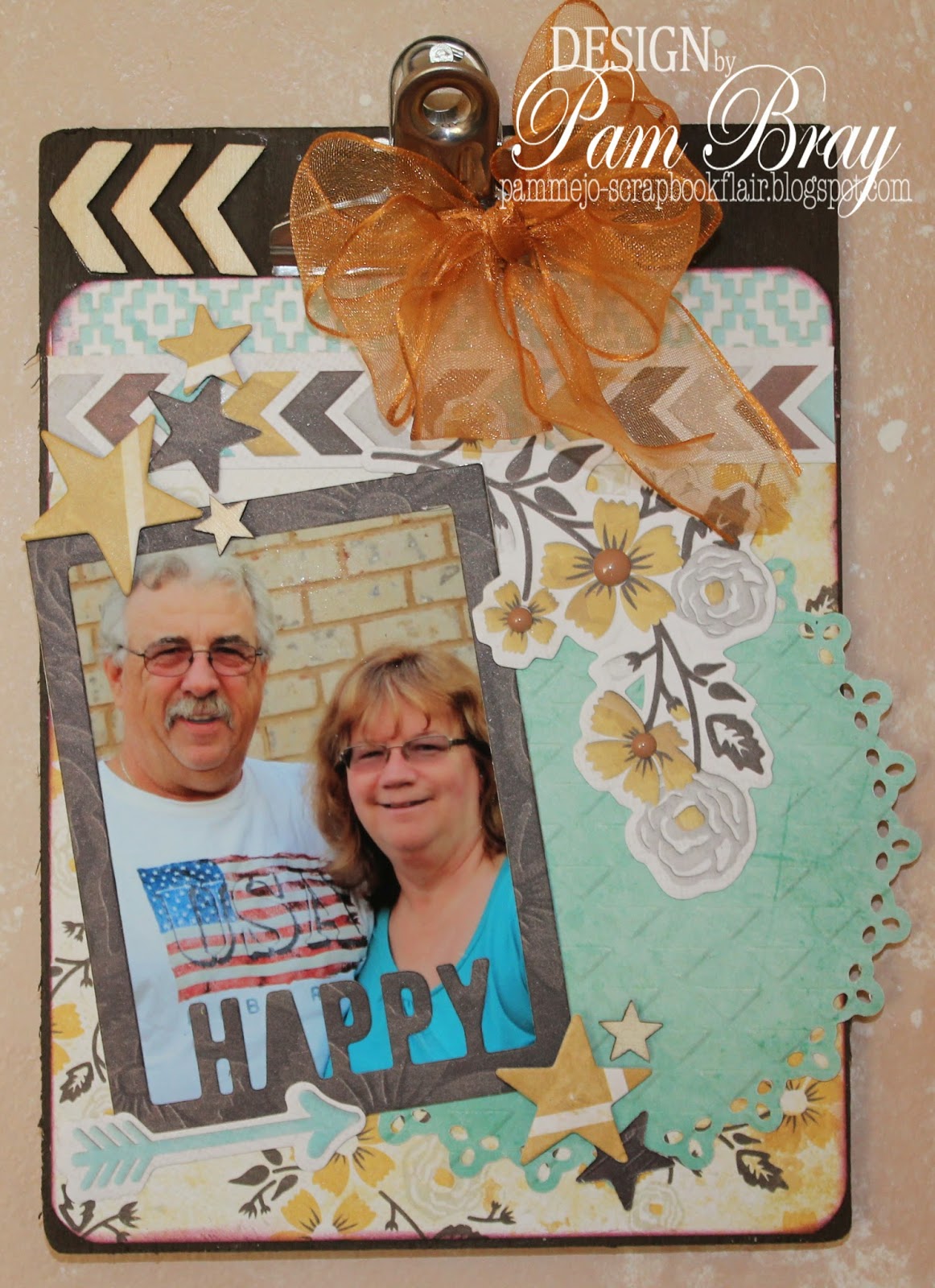 Pam Bray Designs: A Girl with Flair: Altered Clipboard with Craftwell ...