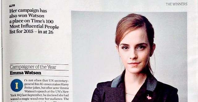Emma Watson: Article about Emma Watson in The Guardian [July 05, 2015]