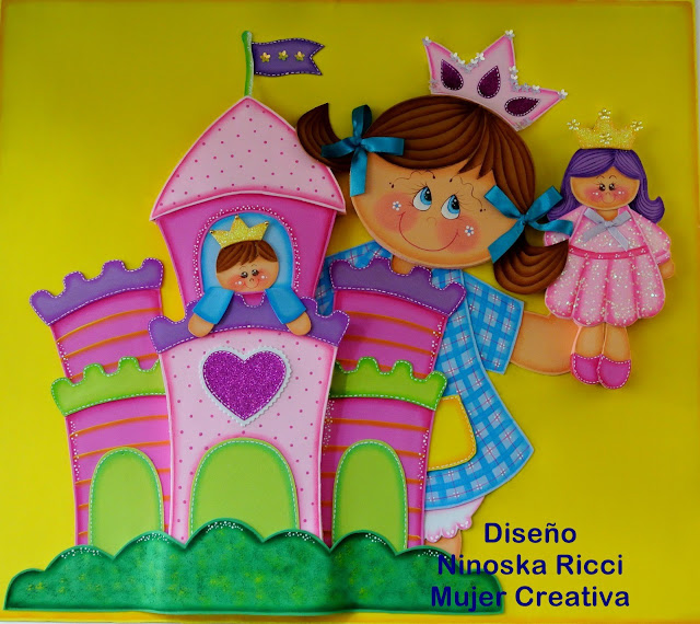 Moldes de E.V.A Facil: Castelo em eva com molde