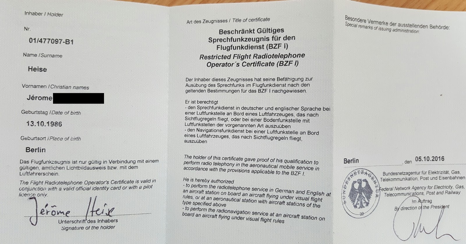 .: Das BZF - Sprechfunkzeugnis für den Flugfunkdienst