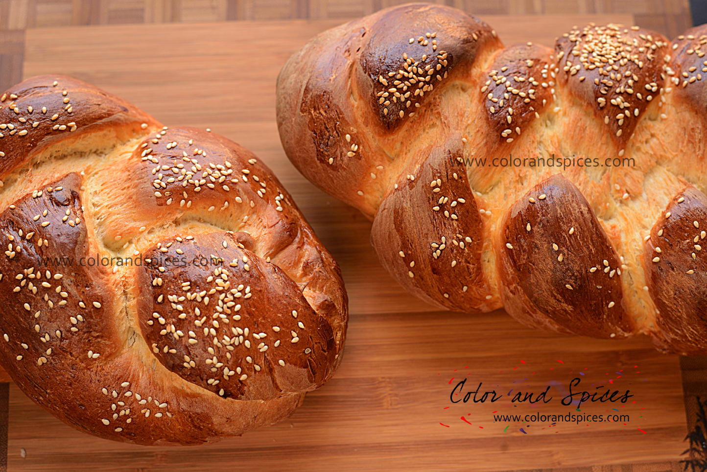 Color and Spices: Braided bread..