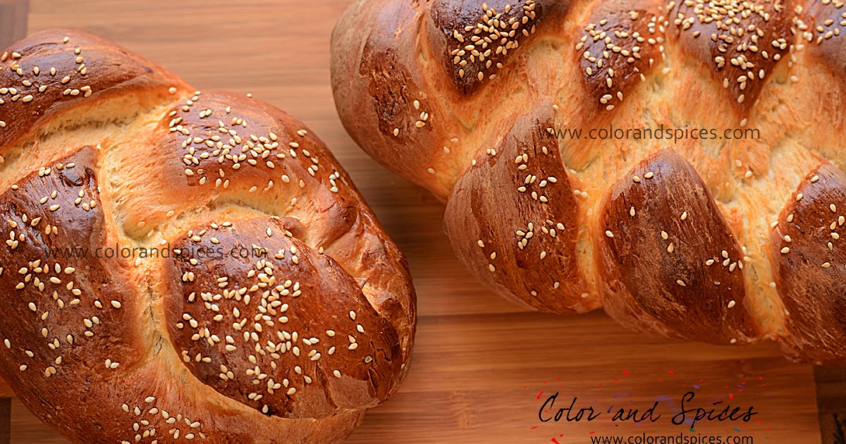 Color and Spices: Braided bread..