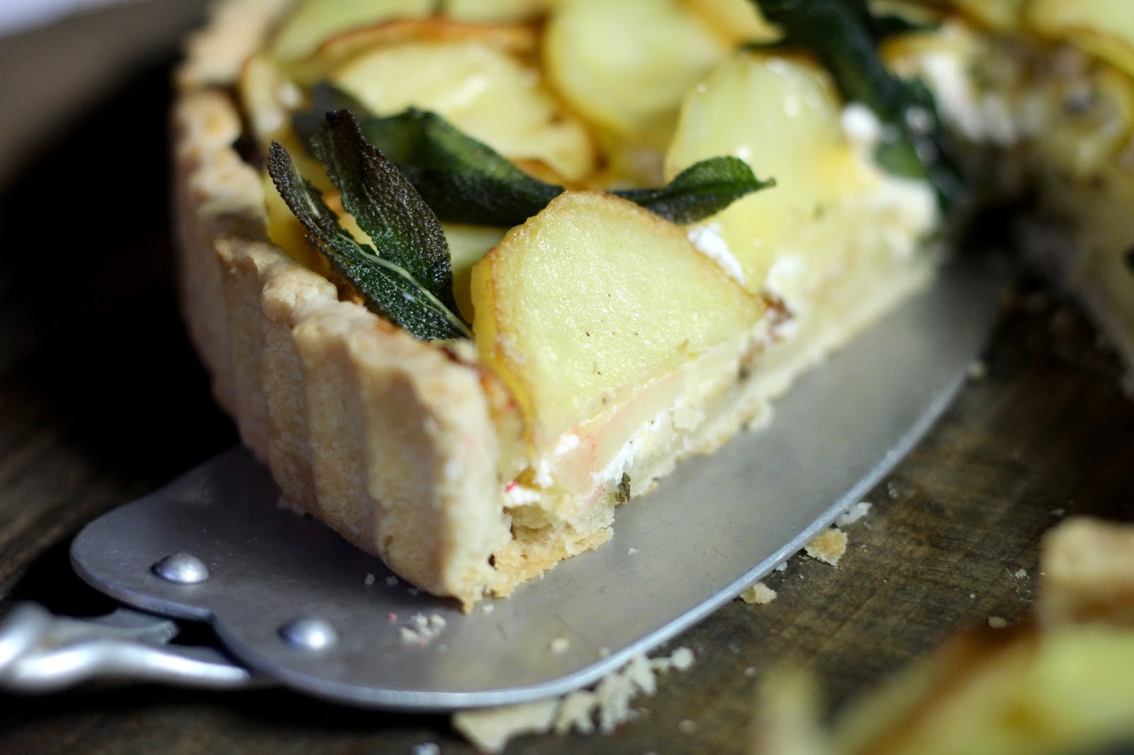 Fried Potato Gouda Sage Tart – Diary of a Mad Hausfrau