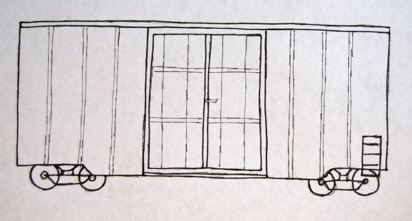 Train Car Drawing