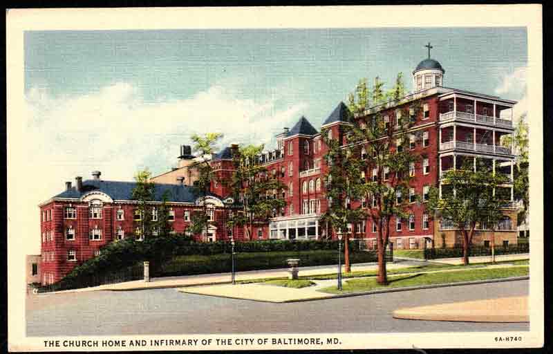 My Baltimore Postcards: The Church Home and Infirmary of the City of ...