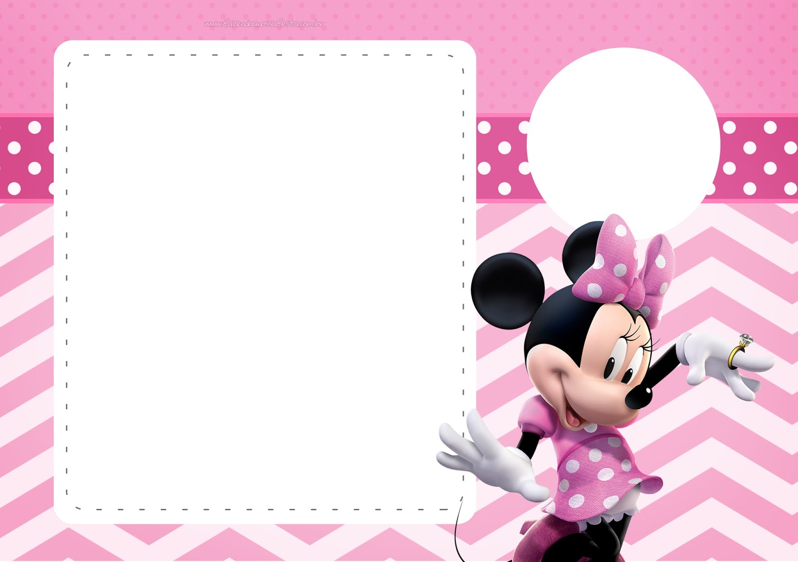 Coqueta Minnie en Rosa: Invitaciones para Imprimir Gratis. - Ideas y ...