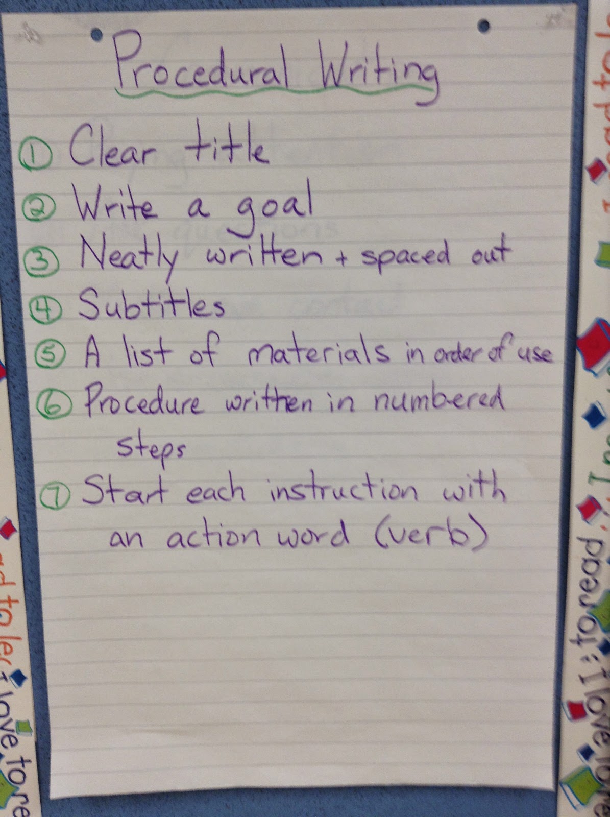 Mr Pouliot s Classroom Blog Procedural Writing Assignment