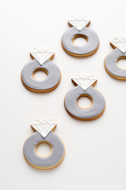i heart baking!: diamond engagement ring cookies