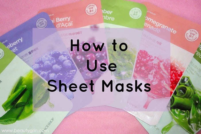 How to use Sheet Masks in India - BEAUTY GRIN