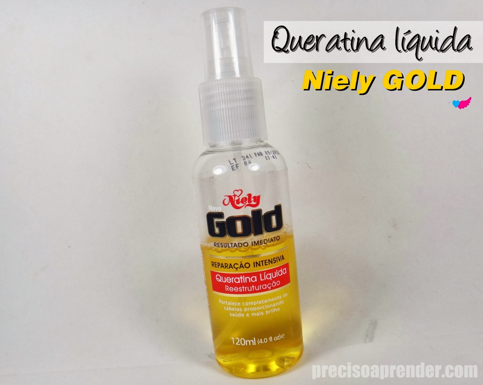 Garotas Sublimes: Resenha : Queratina Líquida Niely Gold