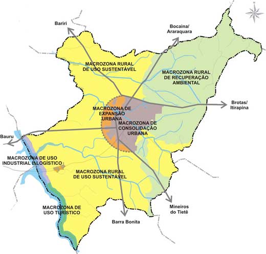 Plano diretor de Jaú - SP: Mapas - Plano Diretor (2006)