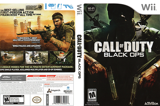 Wii games: Call Of Duty: Black Ops wii