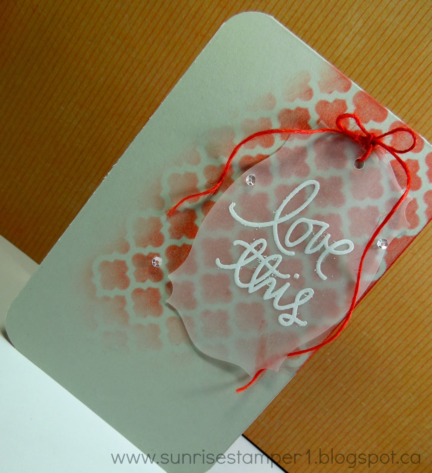 Sunrise Stamper: SSS OLCC - Stenciled Day 1