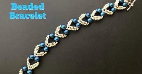 Easy Peasy Pretty Beaded Heart Bracelet Tutorial / The Beading Gem