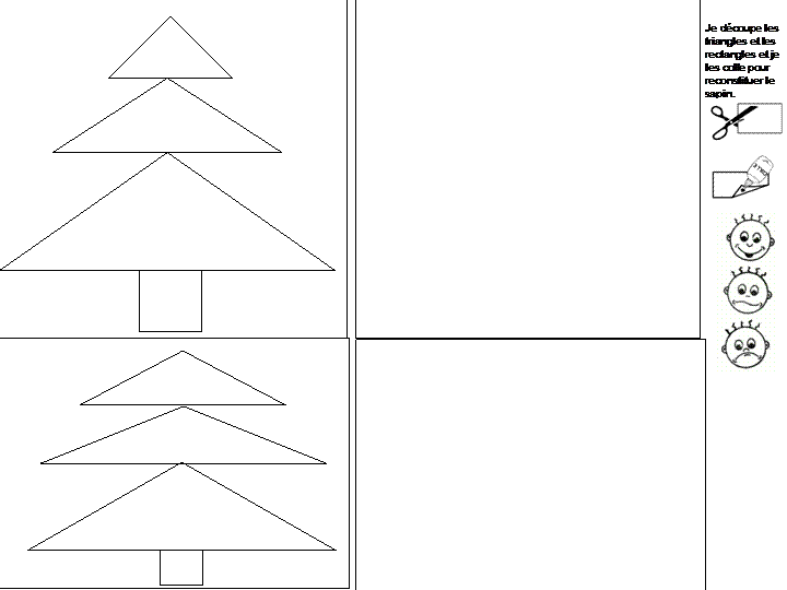 Maternelle: Formes géométriques et Sapin de Noël