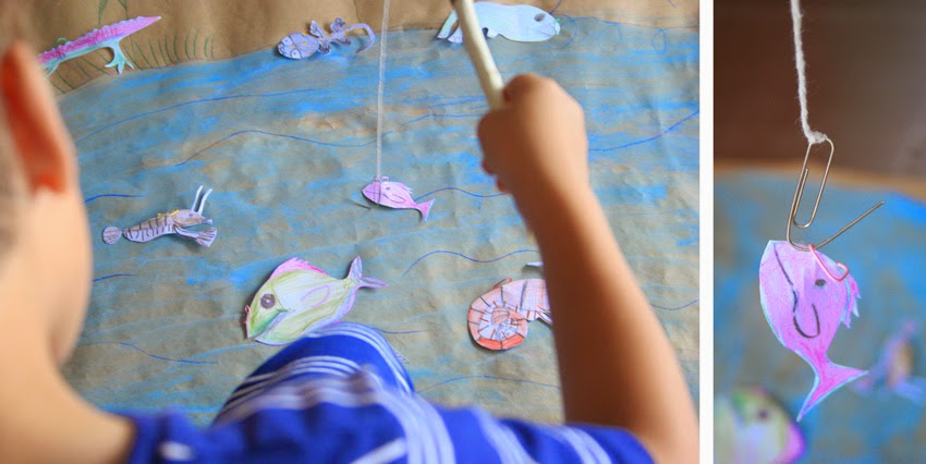 Cómo hacer un juego casero para niños: ¡Pescando peces! | Manualidades