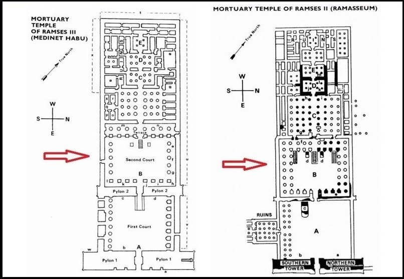 Temple Of Ramses Ii Plan