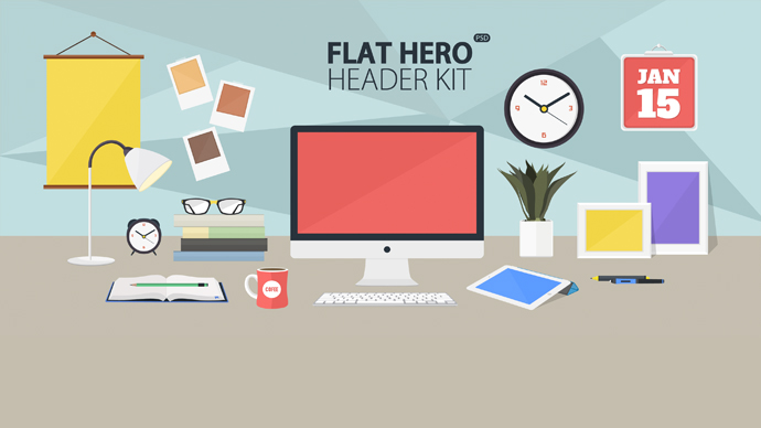 Coloured workplaces design Free Psd | ydlabs