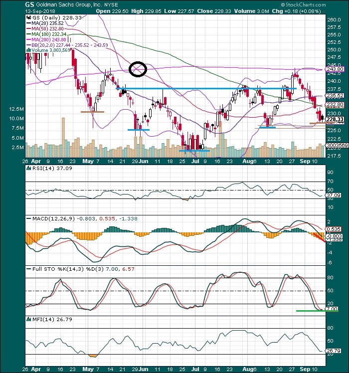 The Keystone Speculator™: GS Goldman Sachs Daily Chart; Goldman Stops ...