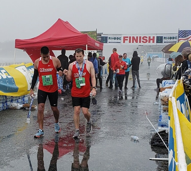 Marist Running: Newport Marathon: Omar and Billy, 2:52:12