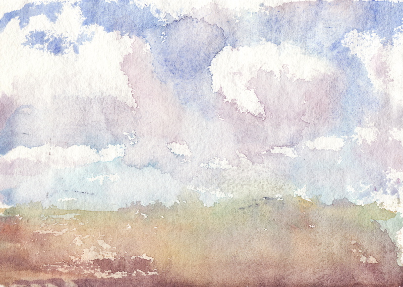 JAMES HOLLAND: WATERCOLOUR SKIES AND CLOUDS-THINK NEGATIVE!