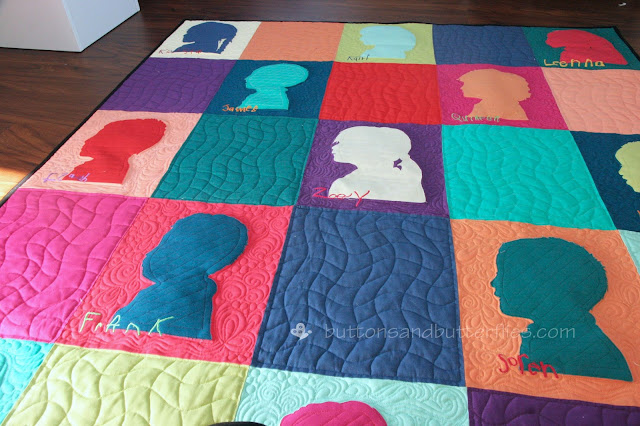 Buttons and Butterflies: Sweet Silhouette {Quilt}