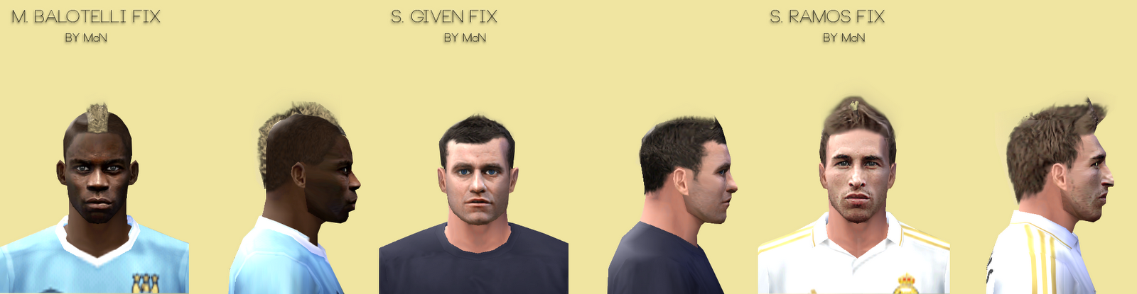 Pro Evolution Soccer: Face Pack Update 2012 by McN - PES6 Edit