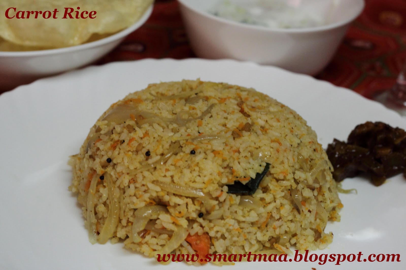 Smart Maa: CARROT RICE
