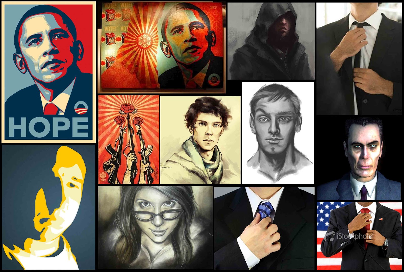 Weekly Student Concept Briefs: Self portrait - Mood-boards and rough ...