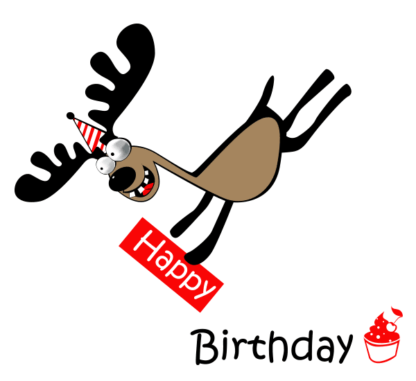 Birthday Moose | Symbols & Emoticons