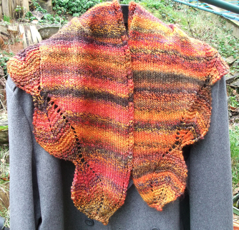 Raising Seedlings: Revealing ... finished shawlette