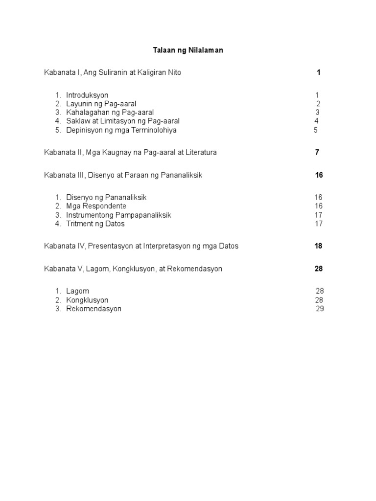 talaan ng nilalaman - philippin news collections