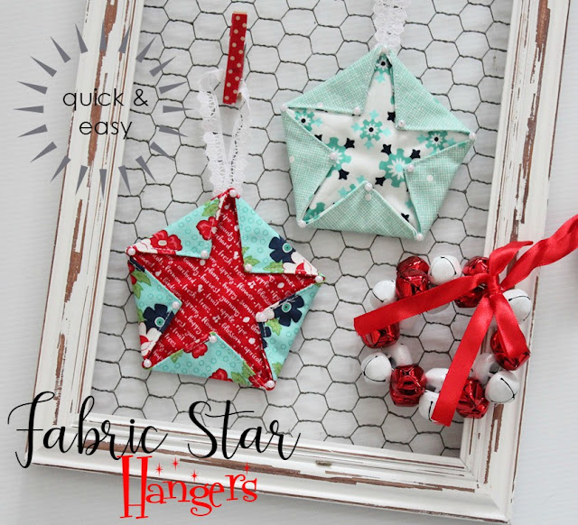 {Tutorial} Fabric Star Hangers - Threadbare Creations