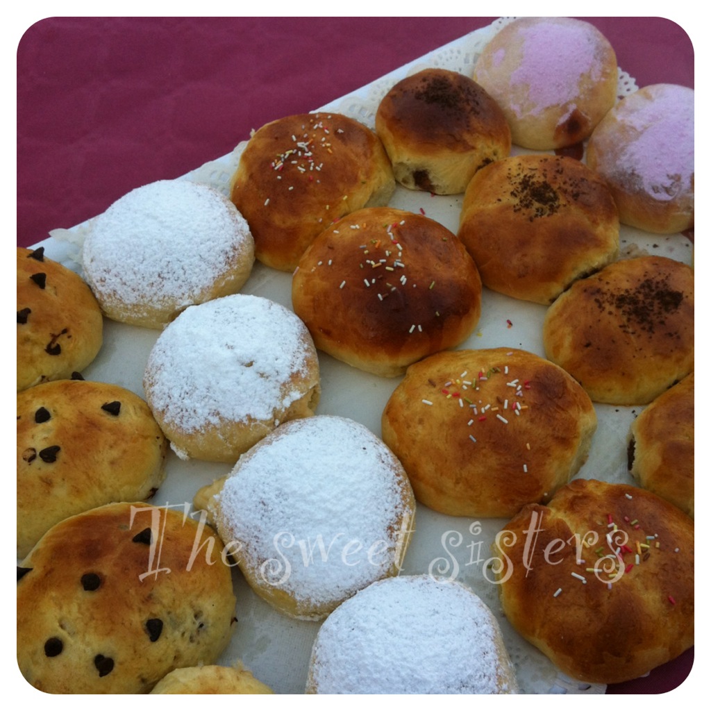 THE SWEET SISTERS: BRIOX CON PEPITAS DE CHOCOLATE Y RELLENOS VARIOS