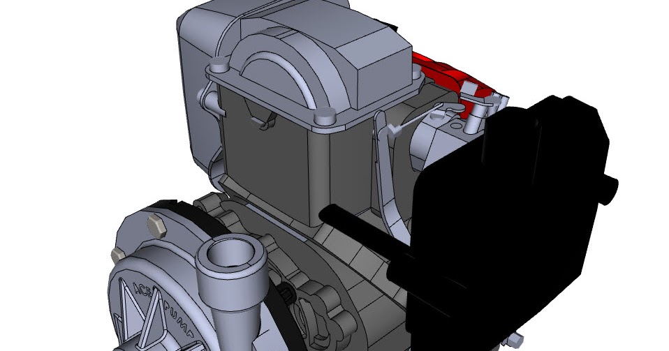 3D Model | Ace Pumps | Gasoline Engine Driven Centrifugal Pumps GE-75 ...