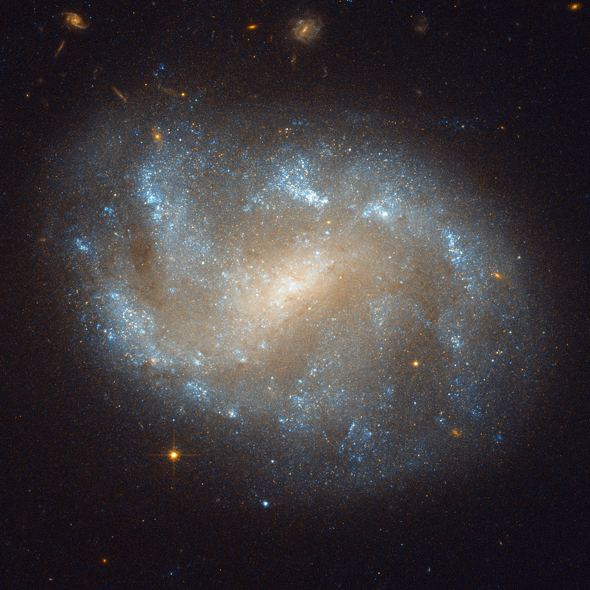 Jean-Baptiste Faure: Barred Spiral Galaxy NGC 1483 as imaged by Hubble